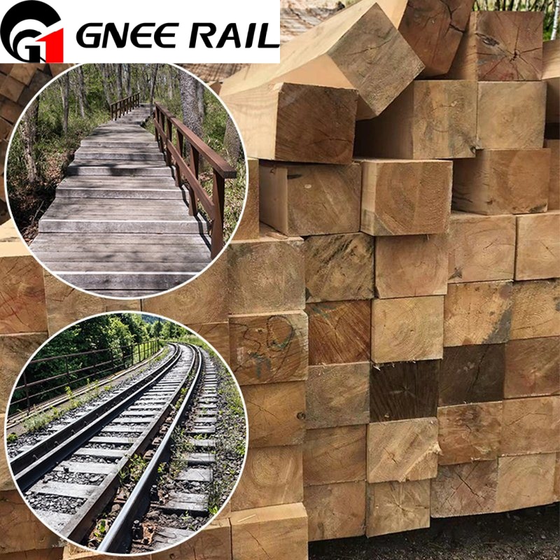 Wooden Sleeper for Turnout - railway fasteners