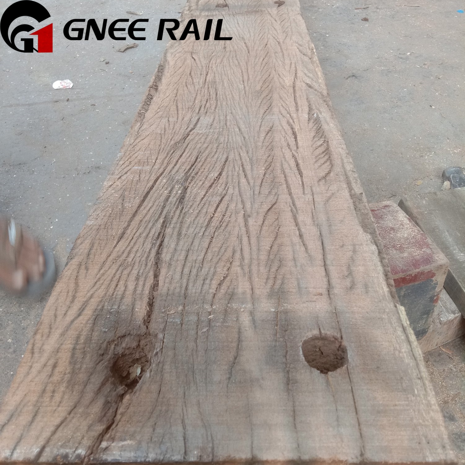 Wooden Sleeper for Normal Railway Line - railway fasteners